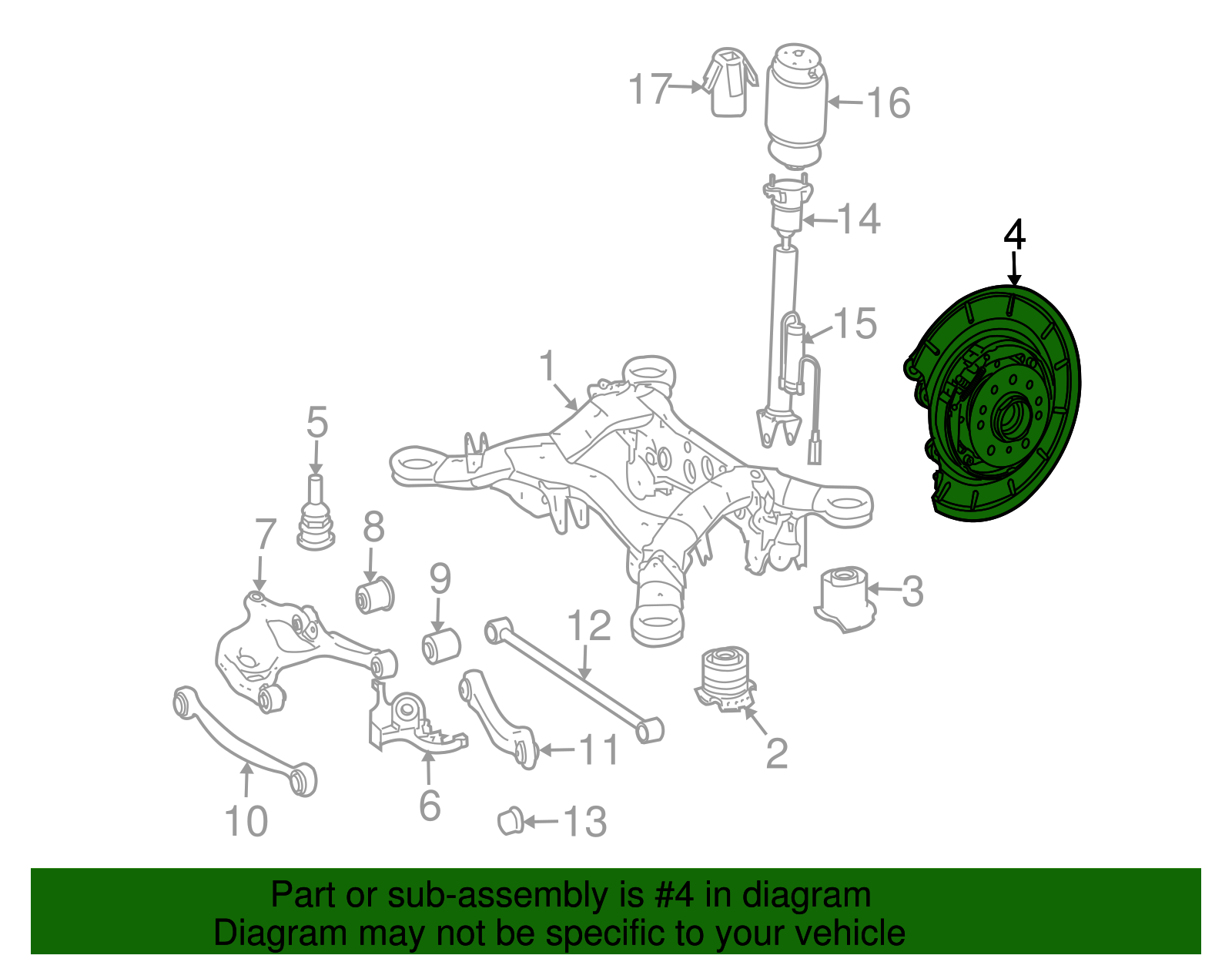 164-350-13-08 - Knuckle Assembly 2006-2014 Mercedes-Benz | Mercedes ...