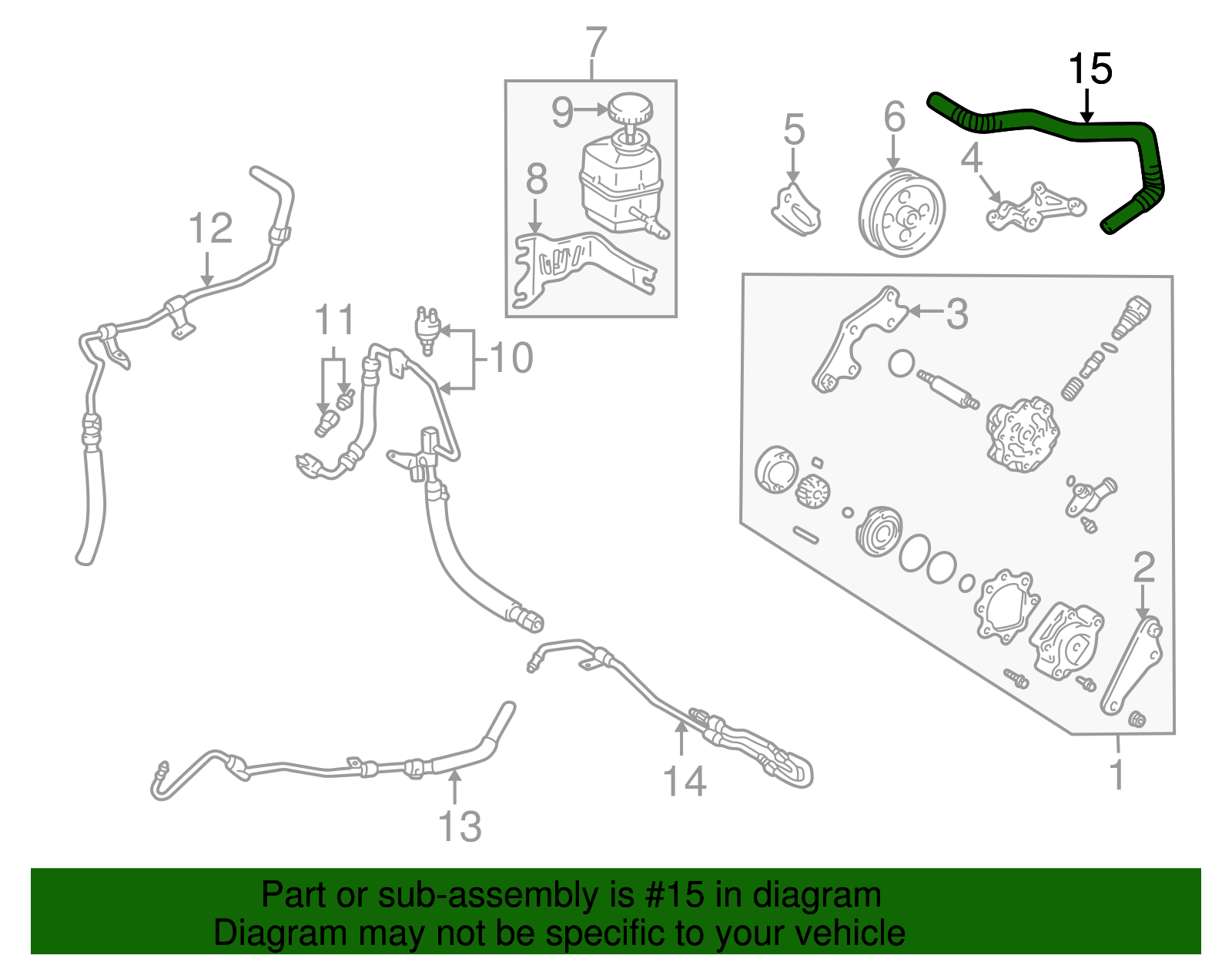 1997-2003 Toyota Reservoir Hose 44348-06150 | Toyota Parts Center