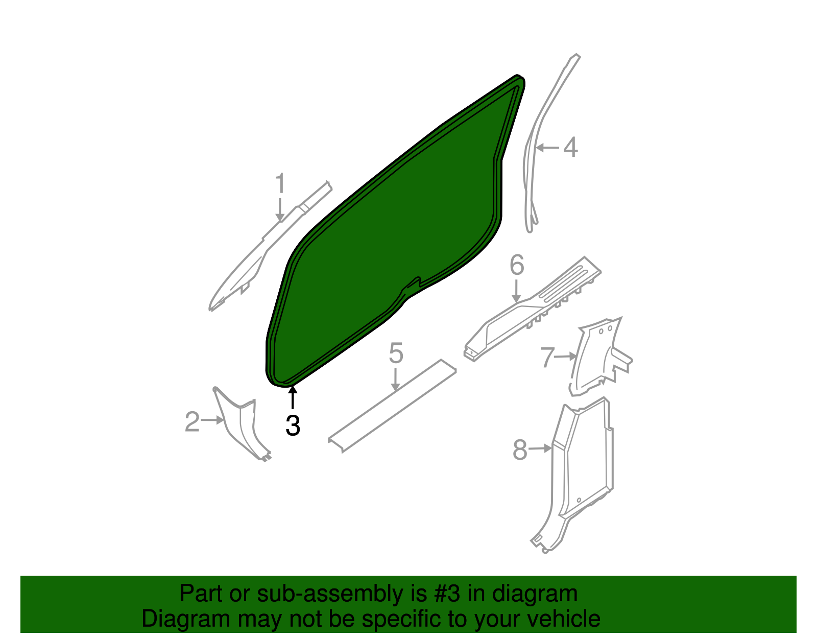 2009-2015 Nissan TITAN Opening Trim 76922-ZR00C | Ingram Park Nissan Parts