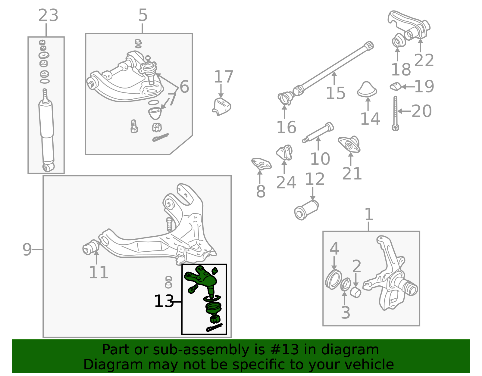 1992-2004 Mitsubishi Lower Ball Joint MR296269 | MitsubishiParts.com