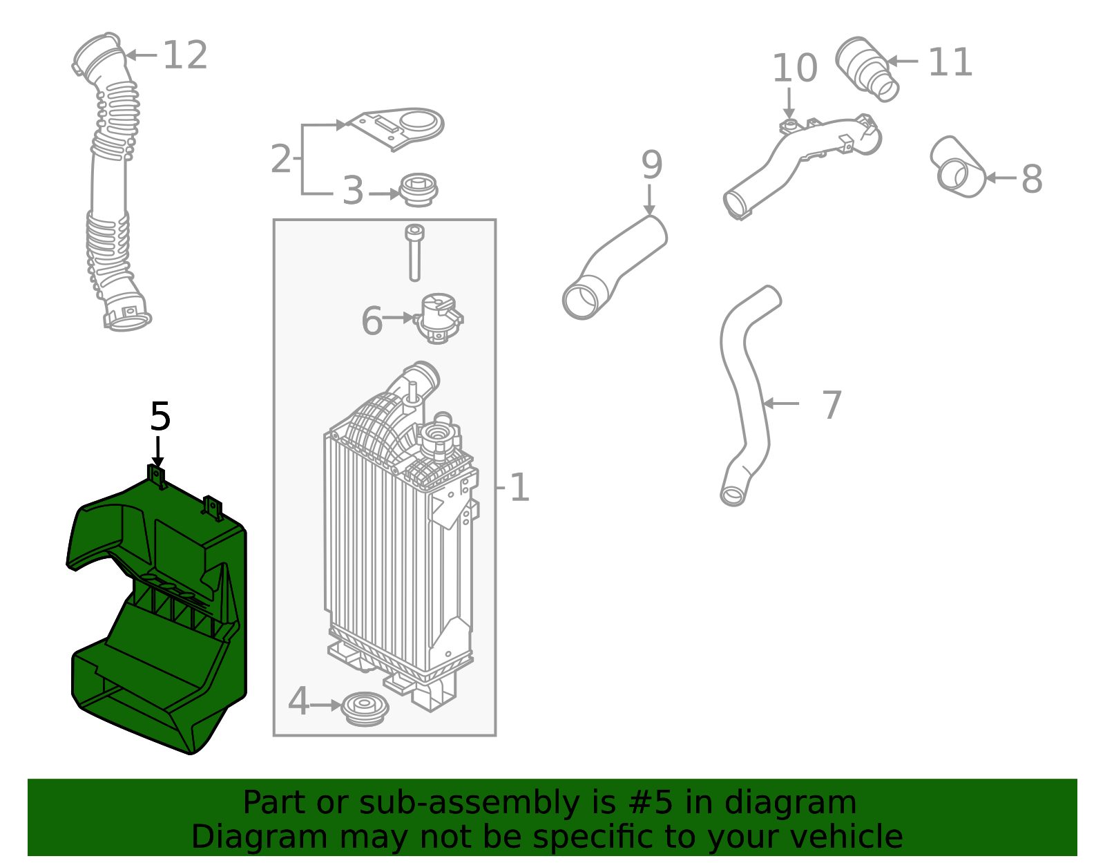 28277-2M001 - Air Guide 2021-2024 Kia K5 | Kia.Parts Store