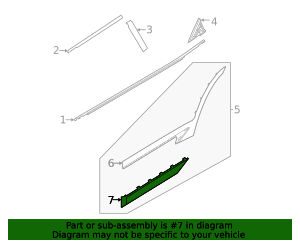 2021-2025 Kia Seltos Lower Molding 87736-Q5010 | OEM Parts Online