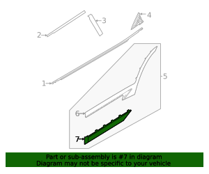 87735-Q5010 - Lower Molding 2021-2025 Kia Seltos | Kia.Parts Store
