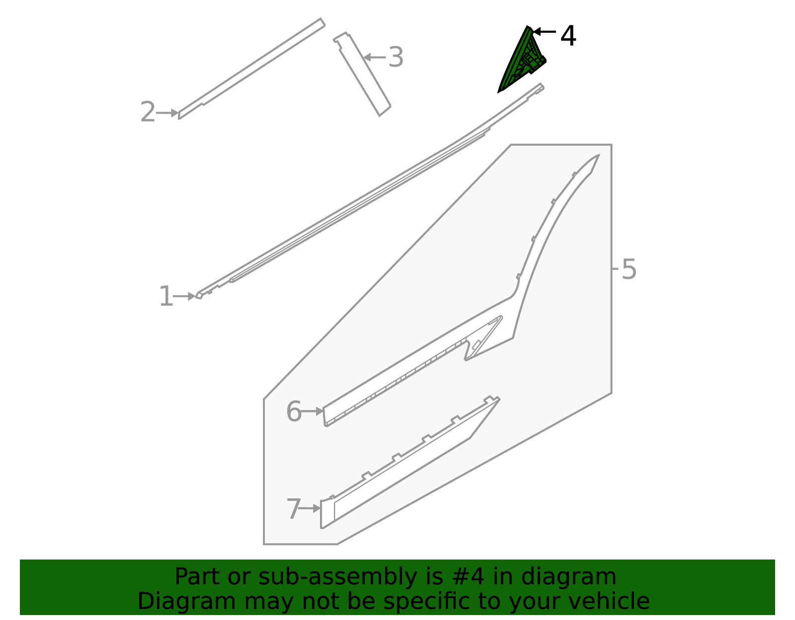 83830-Q5000 - Corner Trim 2021-2025 Kia Seltos | Kia.Parts Store