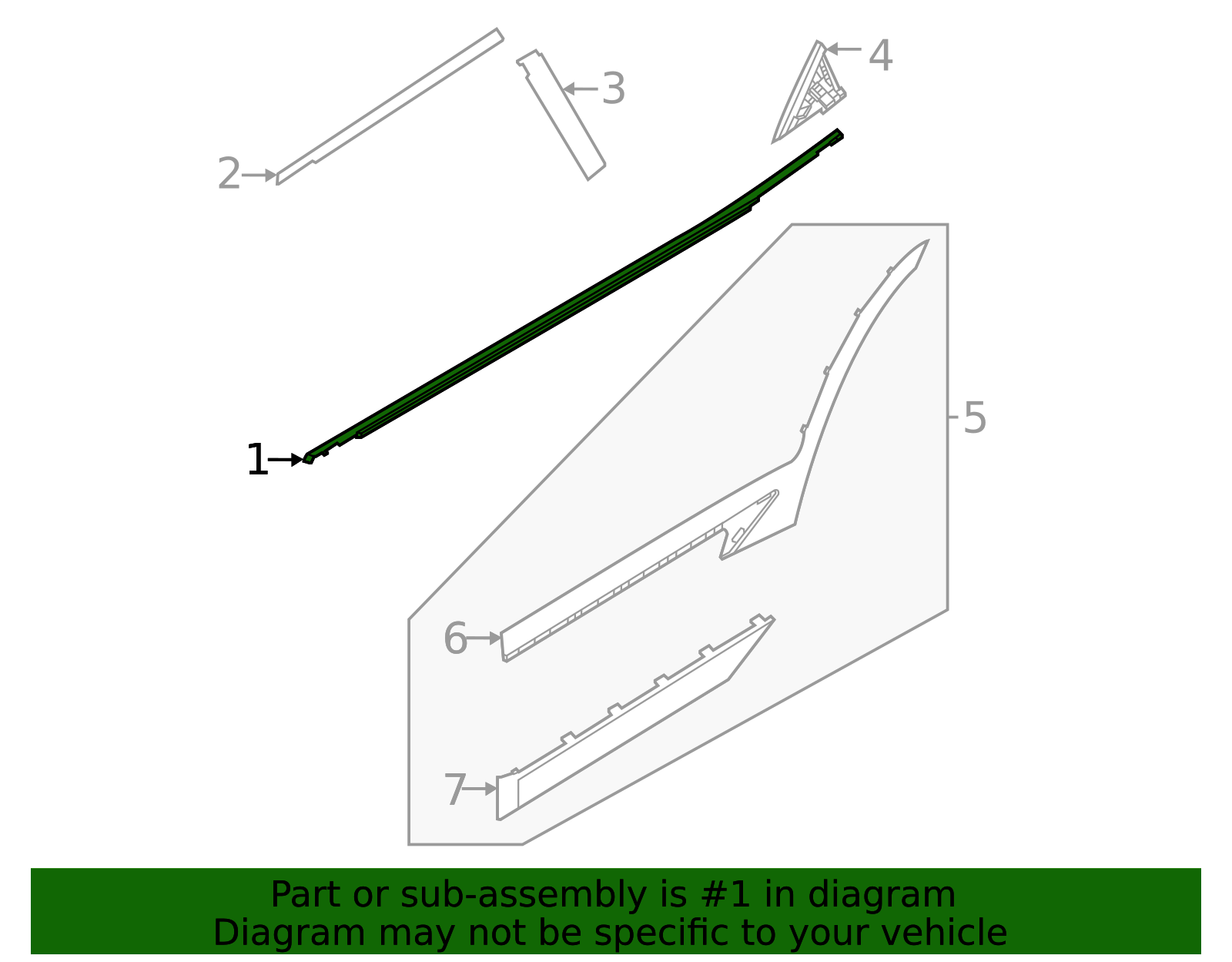 83220-Q5010 - Belt Molding 2021-2025 Kia Seltos | Kia.Parts Store