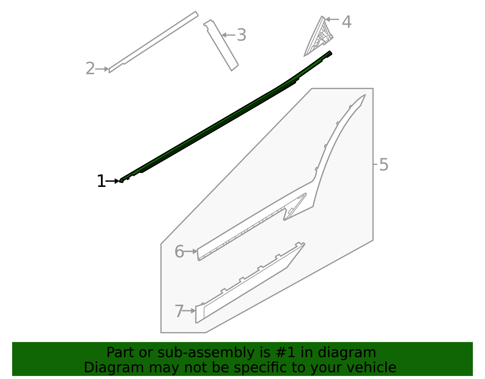 2021-2025 Kia Seltos Belt Molding 83210-Q5000 | TascaParts.com