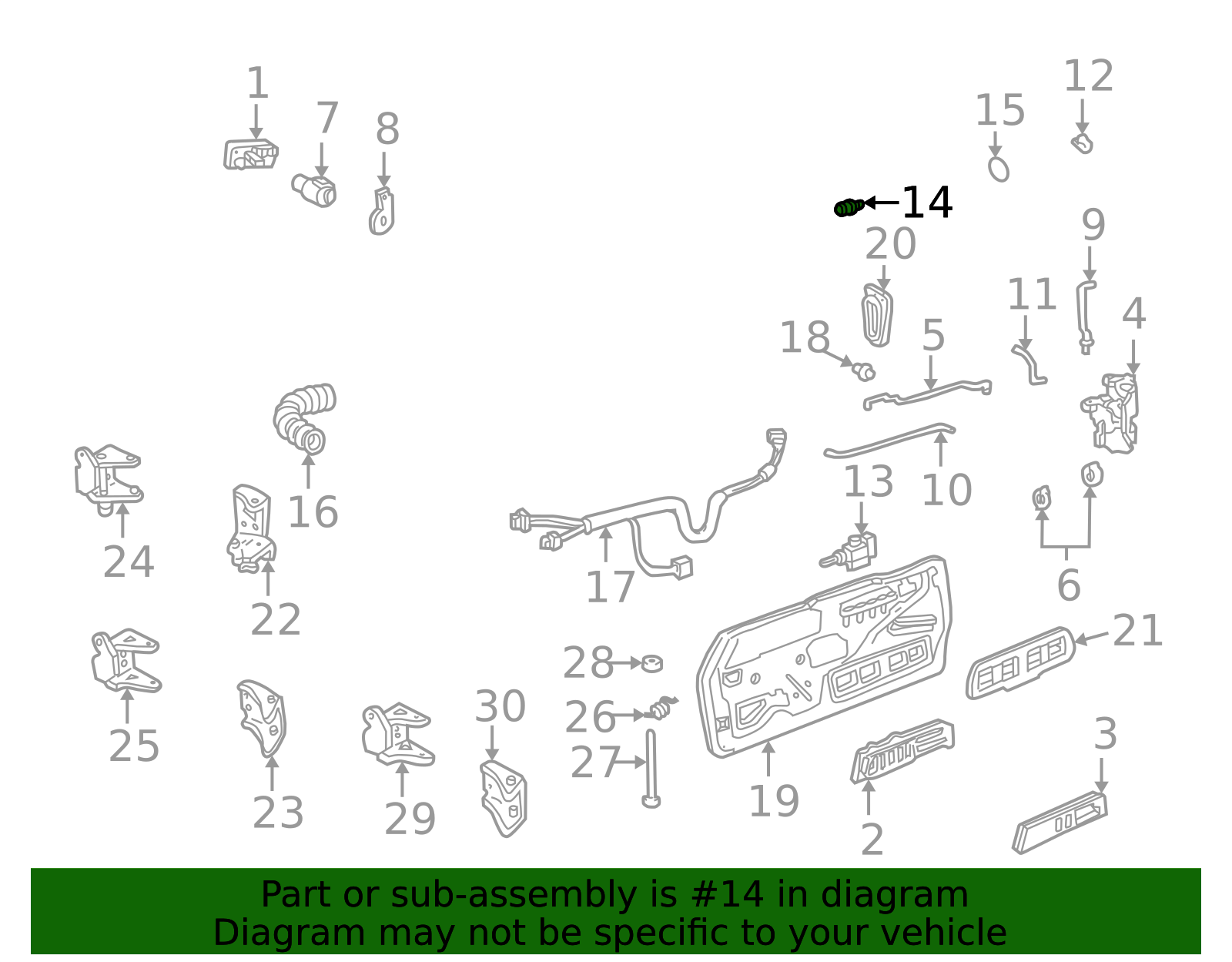 Door Lock Striker 15013147 | Awesome Parts GM