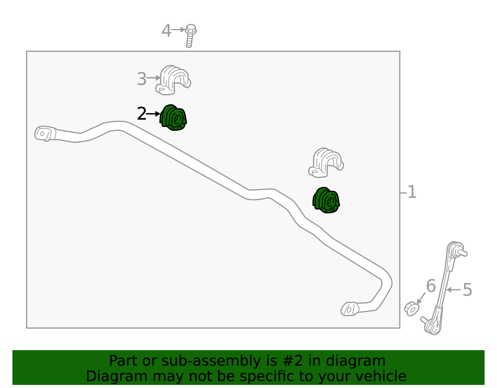 2015-2025 Hyundai Stabilizer Bar Bushing 54813-C1100 | OEM Parts Online