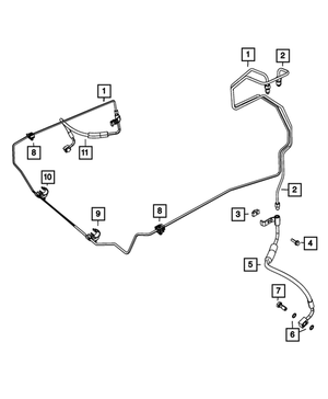 2007-2018 Jeep Brake Tube 52129117AD | Mopar eStore