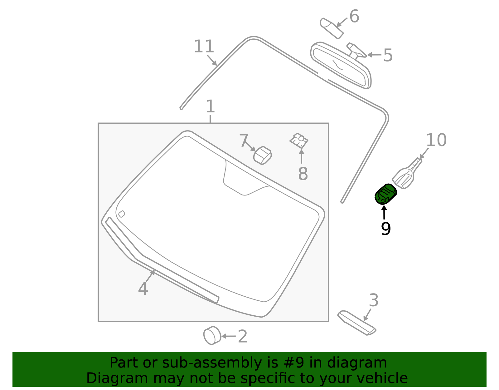 2006-2014 Hyundai Rain Sensor 96000-3L000 | MotorMotor