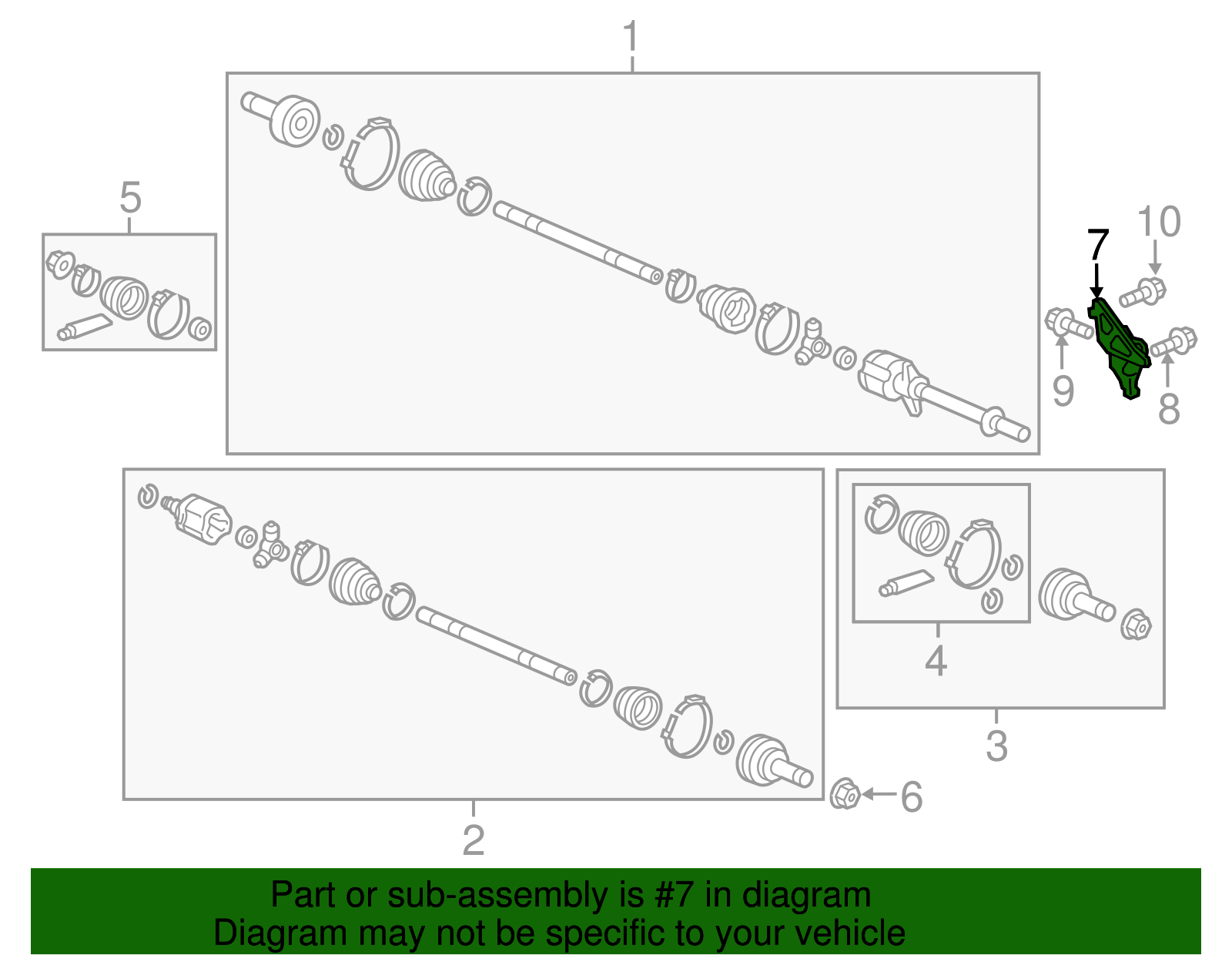 OEM 2011-2020 Honda Bearing Support 44512-SZA-A00 | Honda Automotive Parts
