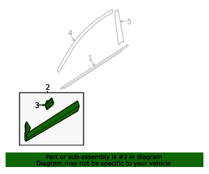 2024-2025 Hyundai Kona Lower Molding 87721-BE000-CA | OEM Parts Online