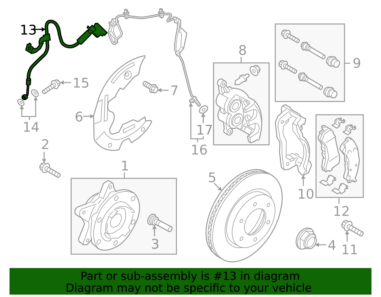2022-2025 Ford Bronco Motorcraft™ Brake Hydraulic Hose BRHF-322 | OEM ...