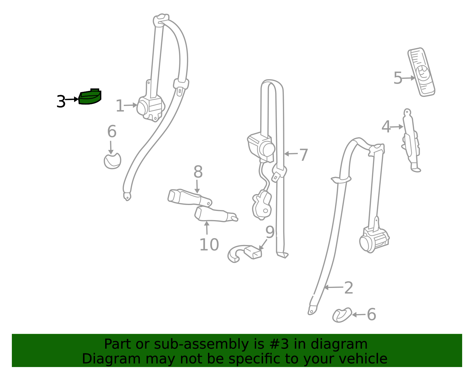2008-2021 Toyota Land Cruiser Hanger 73371-60040-C0 | MotorMotor