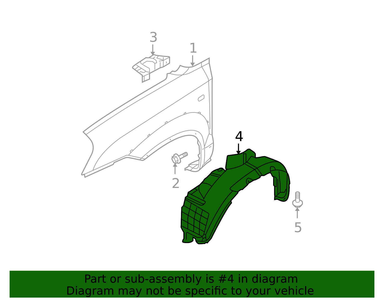 2005-2009 Hyundai Tucson Fender Liner 86812-2E010 | OEM Parts Online