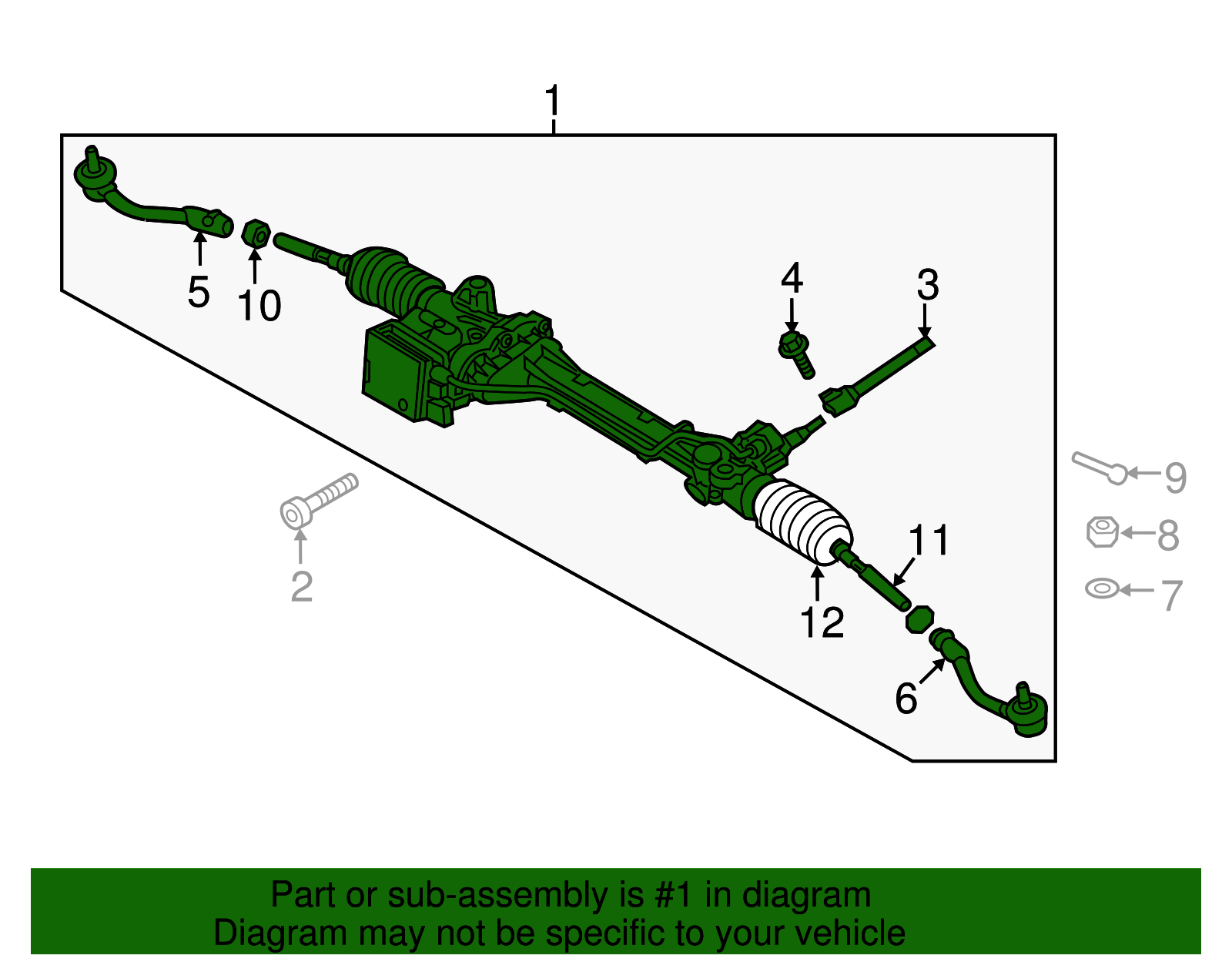 Genuine Steering Gear for 2015-2017 Hyundai | Part# 57700-B1200 ...