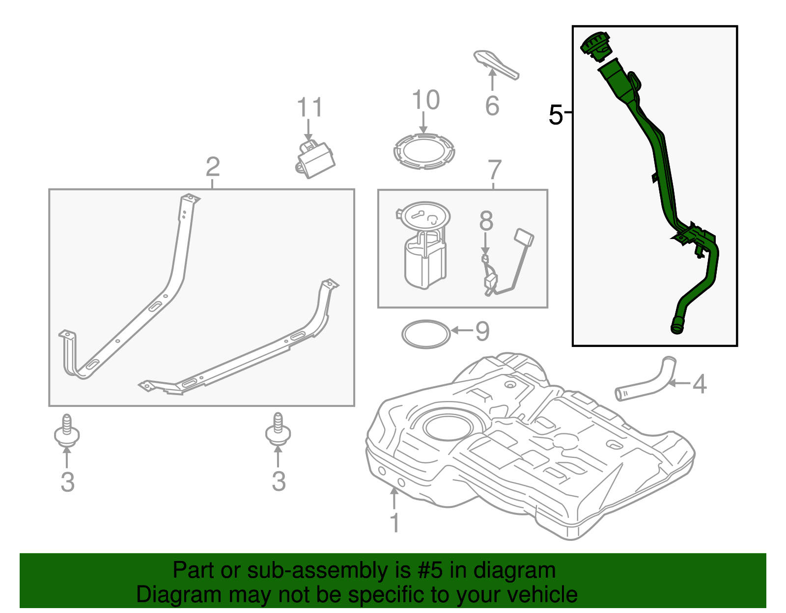 2017-2019 Ford Filler Hose GV6Z-9047-A | Awesome Parts Ford