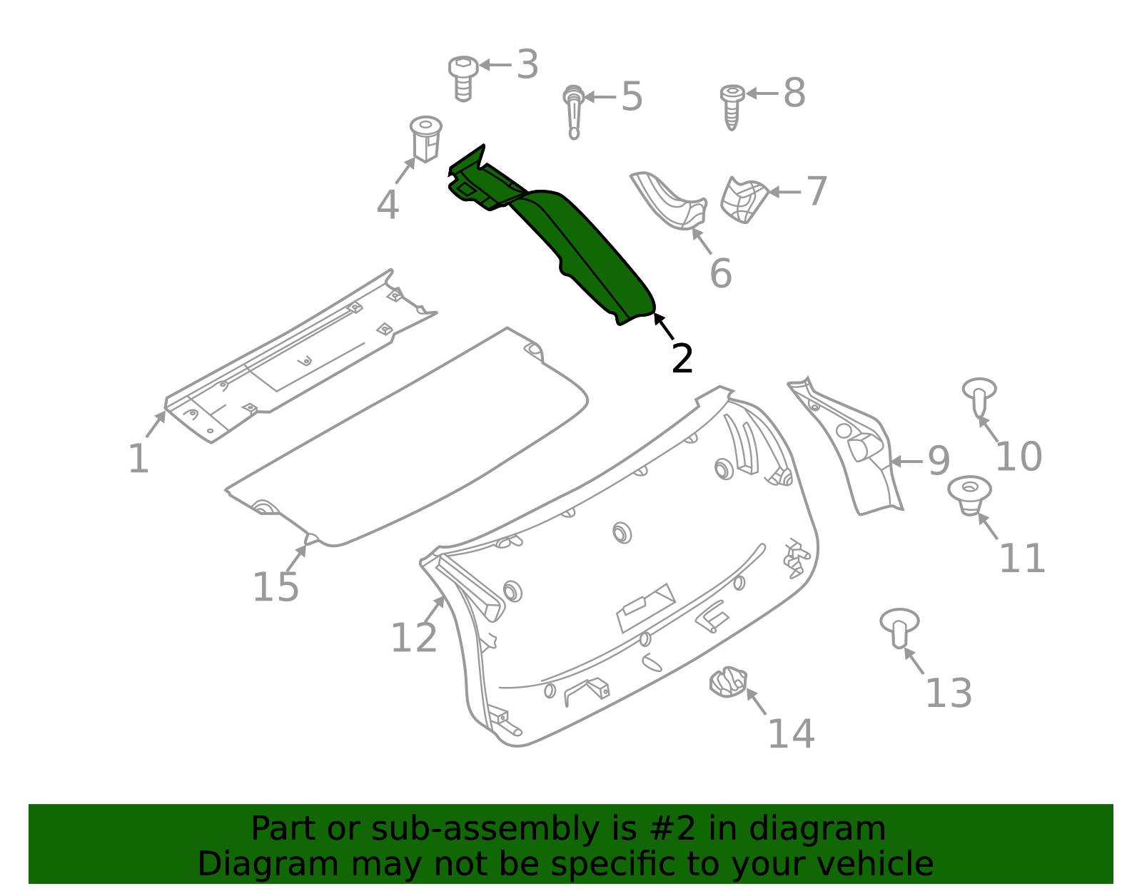 2019-2024 BMW X4 Side Gate Trim 51-49-7-491-239 | OEM Euro Parts