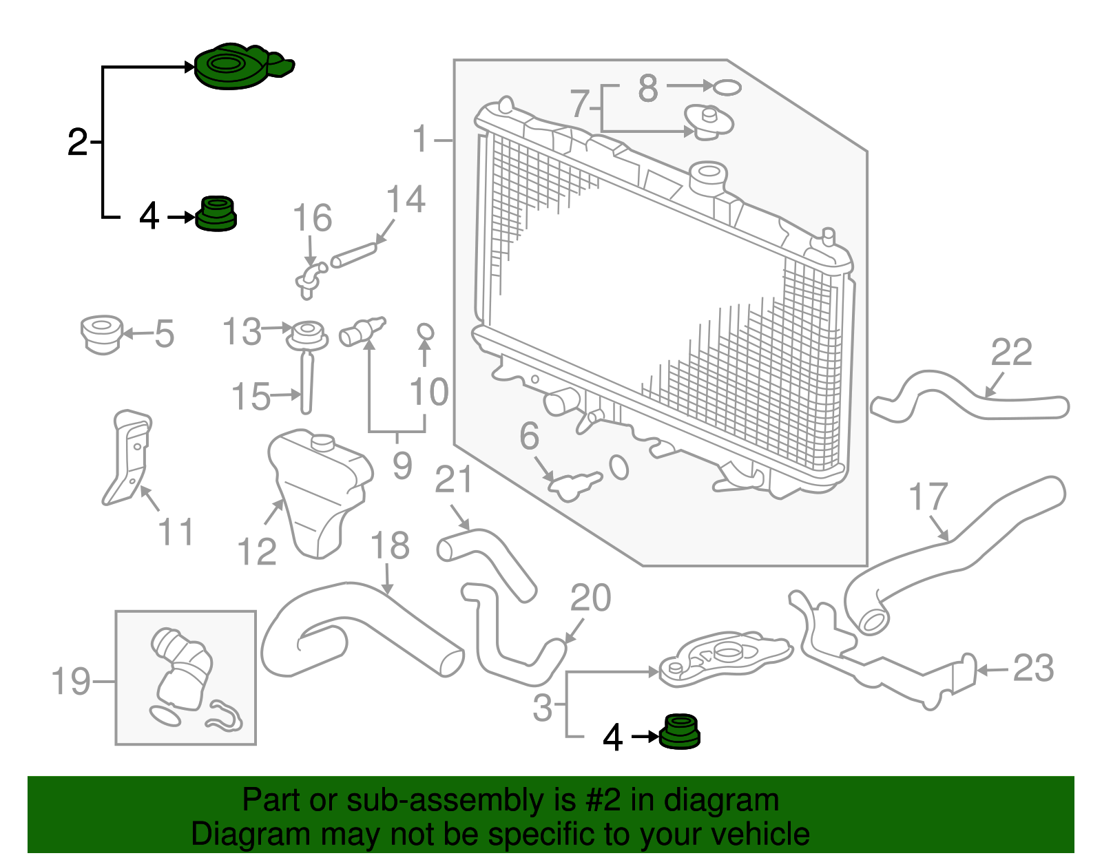74171-S87-A00 - Radiator Assembly Upper Bracket 1998-2007 Honda Accord ...