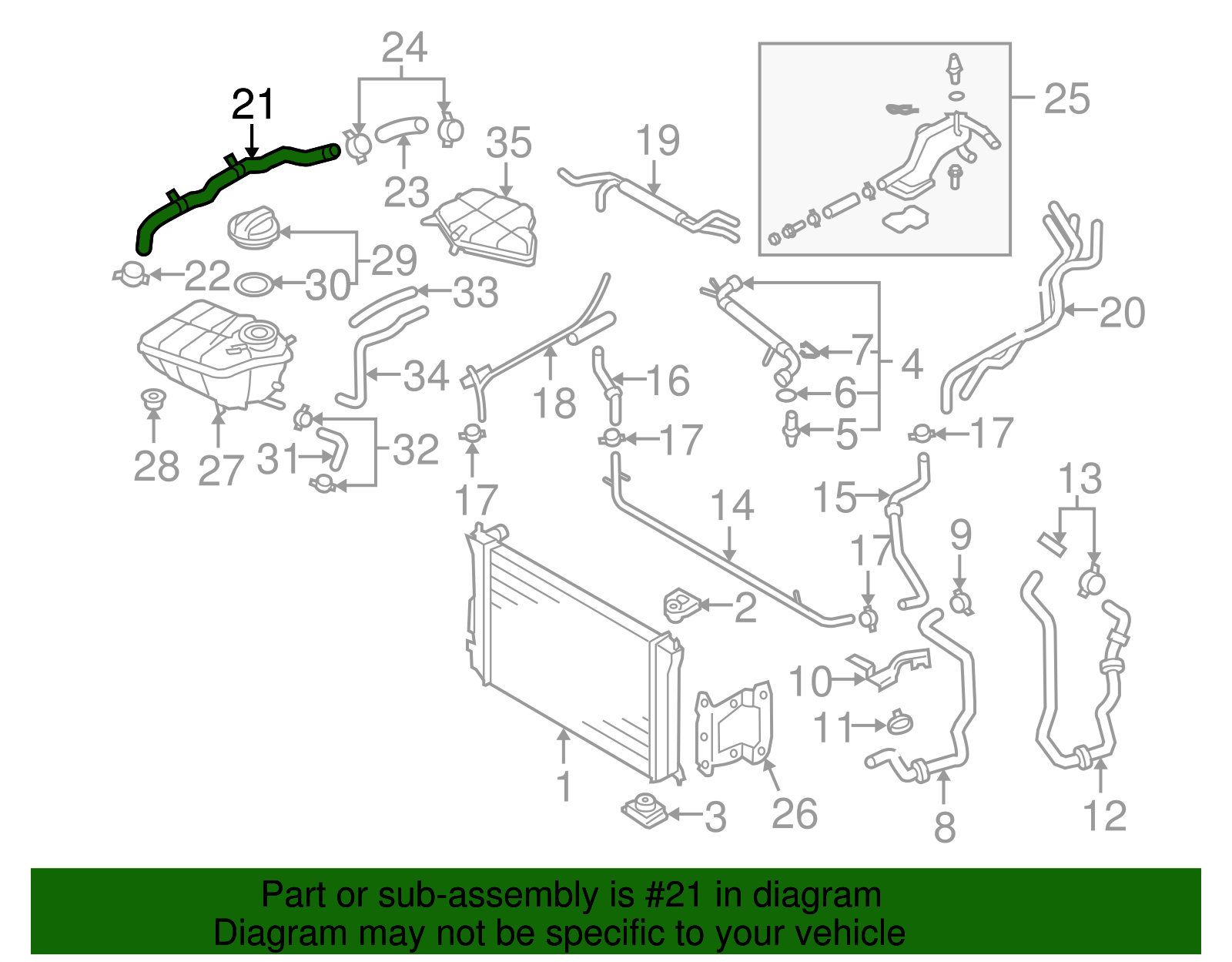 2006 Volkswagen Phaeton Hose & Tube Assembly 07C-121-070-L | VW Direct ...