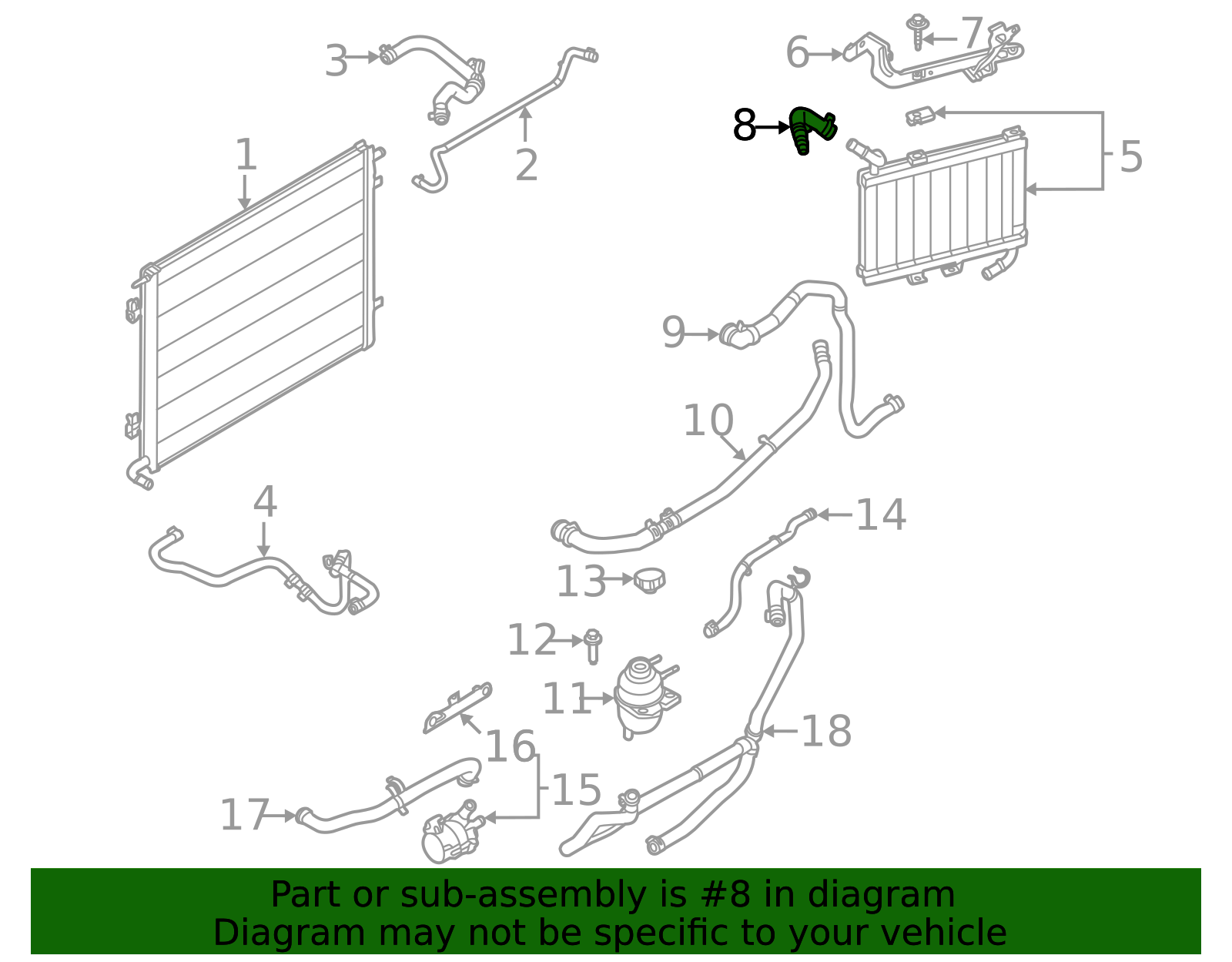 2020-2022 Ford Mustang | Hose Heater Water | KR3Z-18472-E | Walls' Ford ...