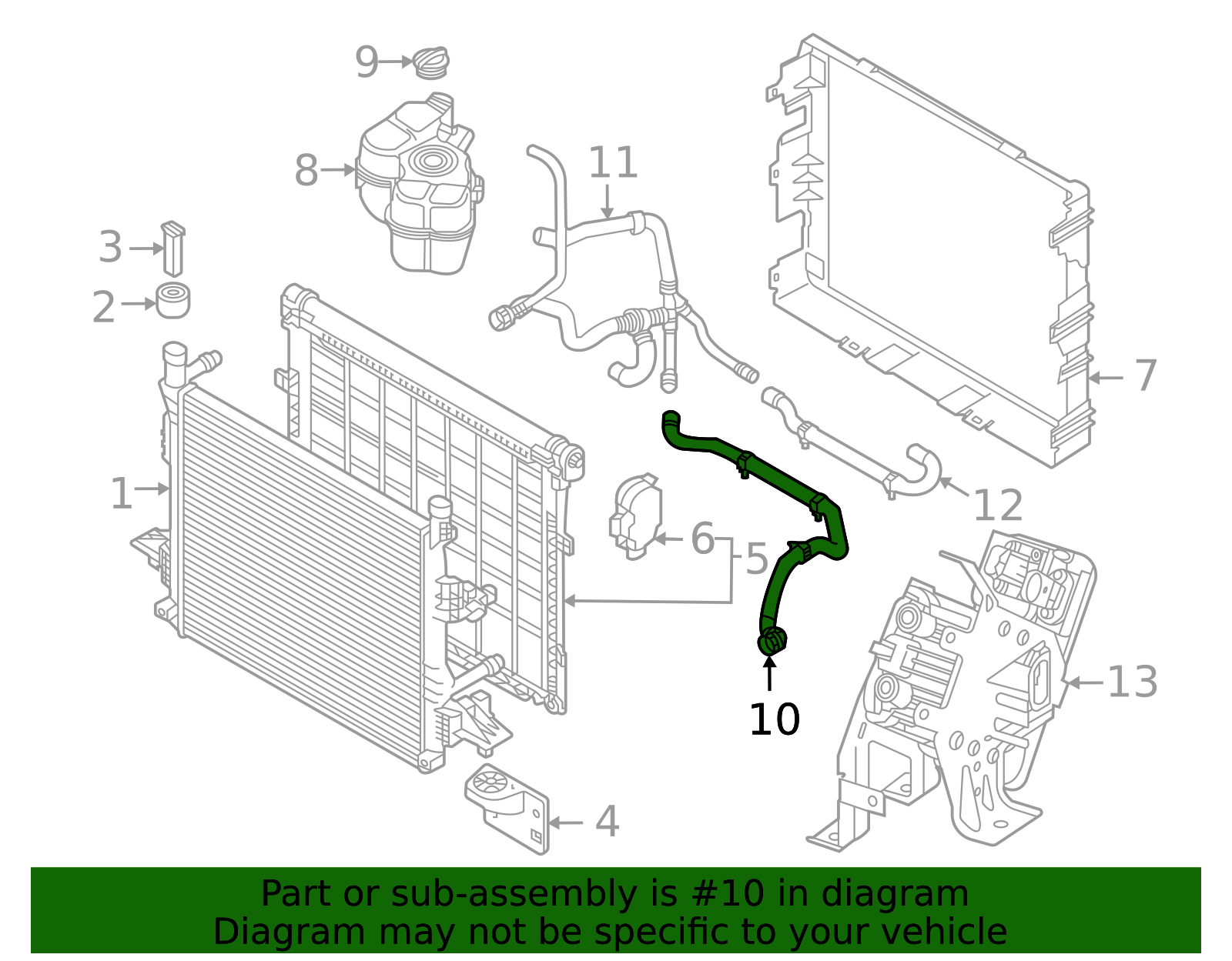 1EA-121-051-N - Lower Hose 2021-2024 Volkswagen ID.4 | Wolfsburg Parts ...