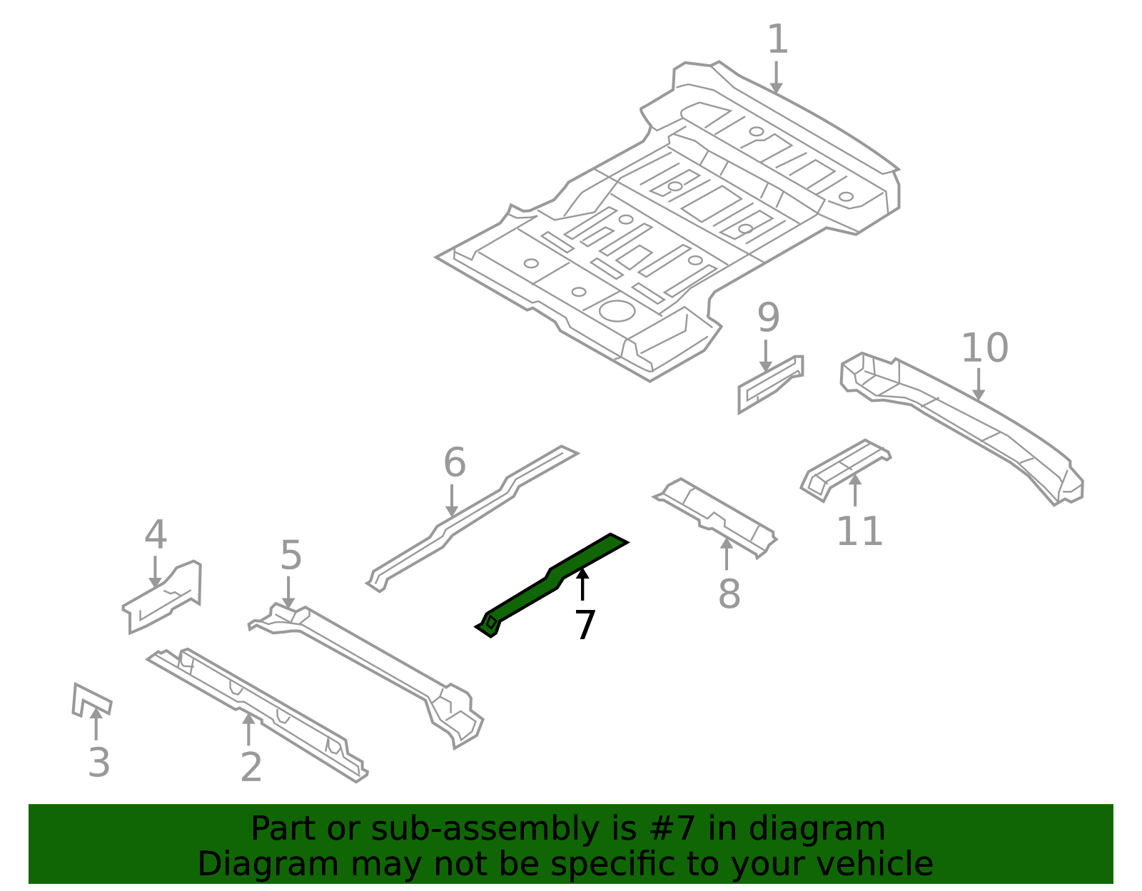 65723-2J100 - Inner Rail 2009 Kia Borrego | Kia.Parts Store