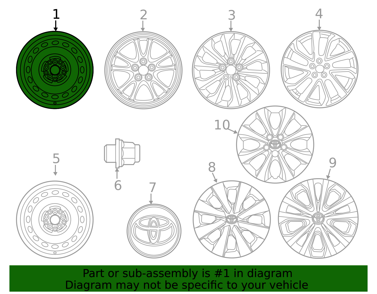 2021-2025 Toyota Corolla Wheel, Steel 42611-12D41 | Toyota Parts Center