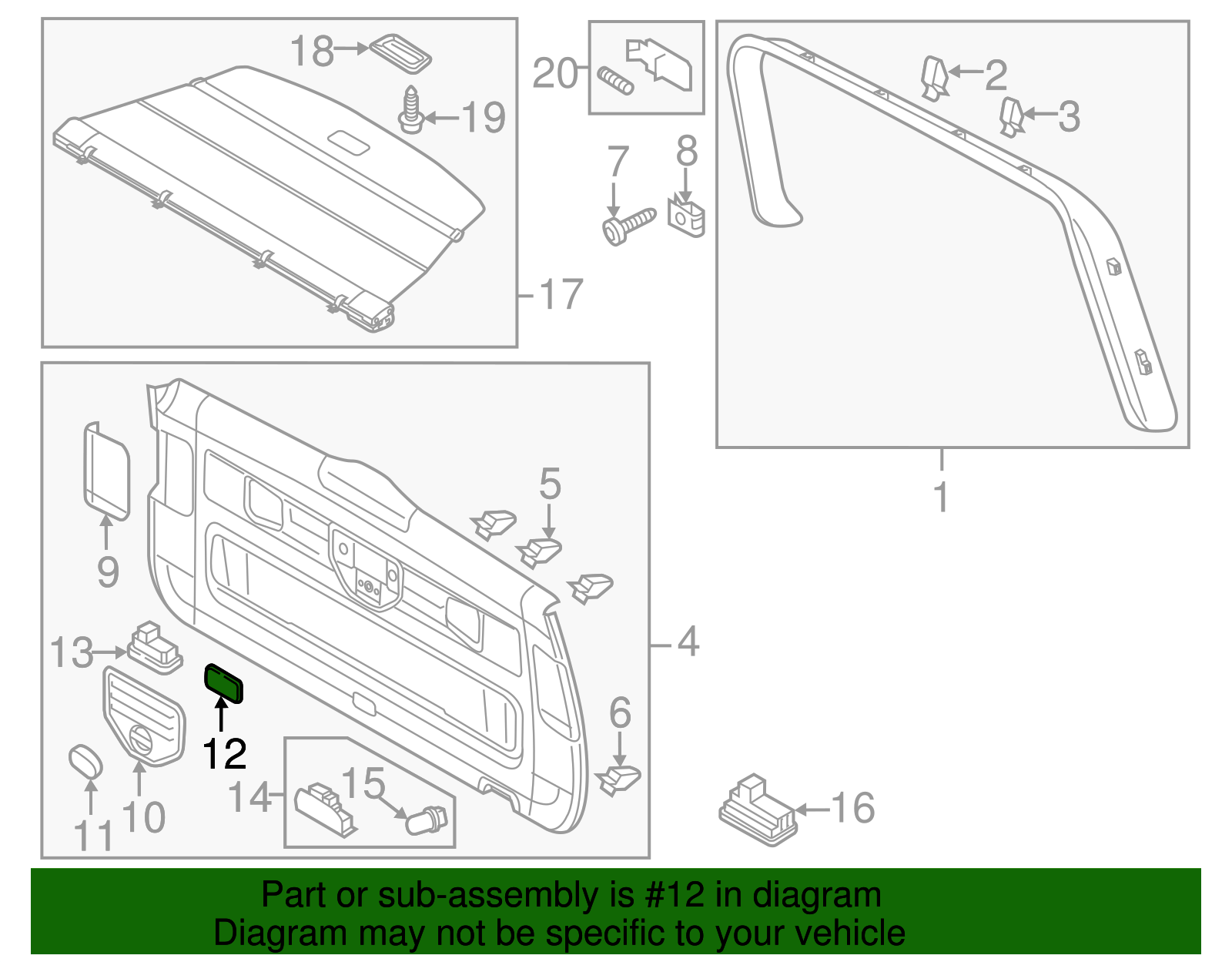 2011-2017 Volkswagen Touareg Cover 7P6-867-926-3G4 | VW Direct Parts