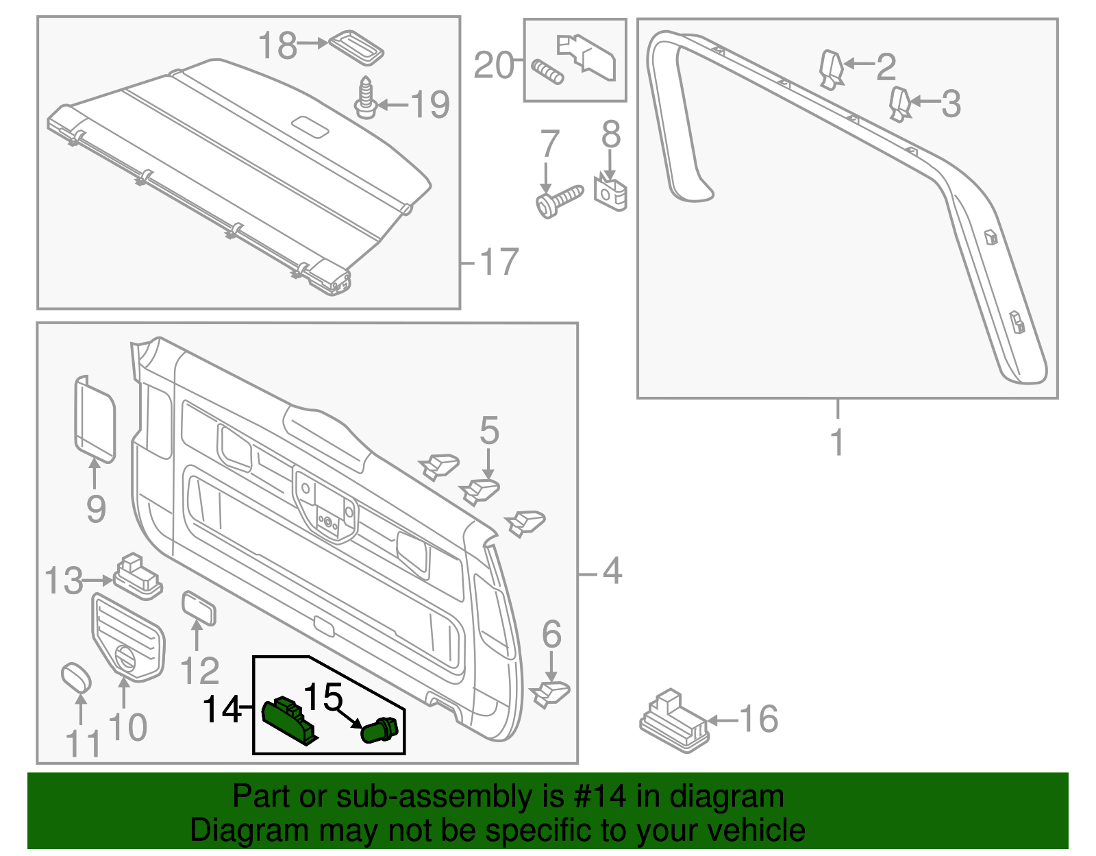 2005-2022 Volkswagen Courtesy Lamp 1K0-947-411-A | VW Direct Auto Parts