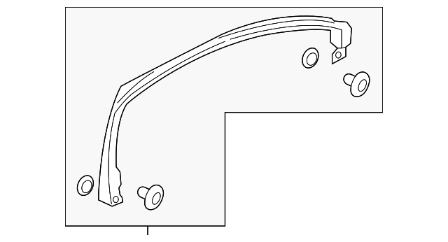 2016-2023 Lincoln Window Molding FA1Z-5800014-AC | Ford OEM Parts Outlet