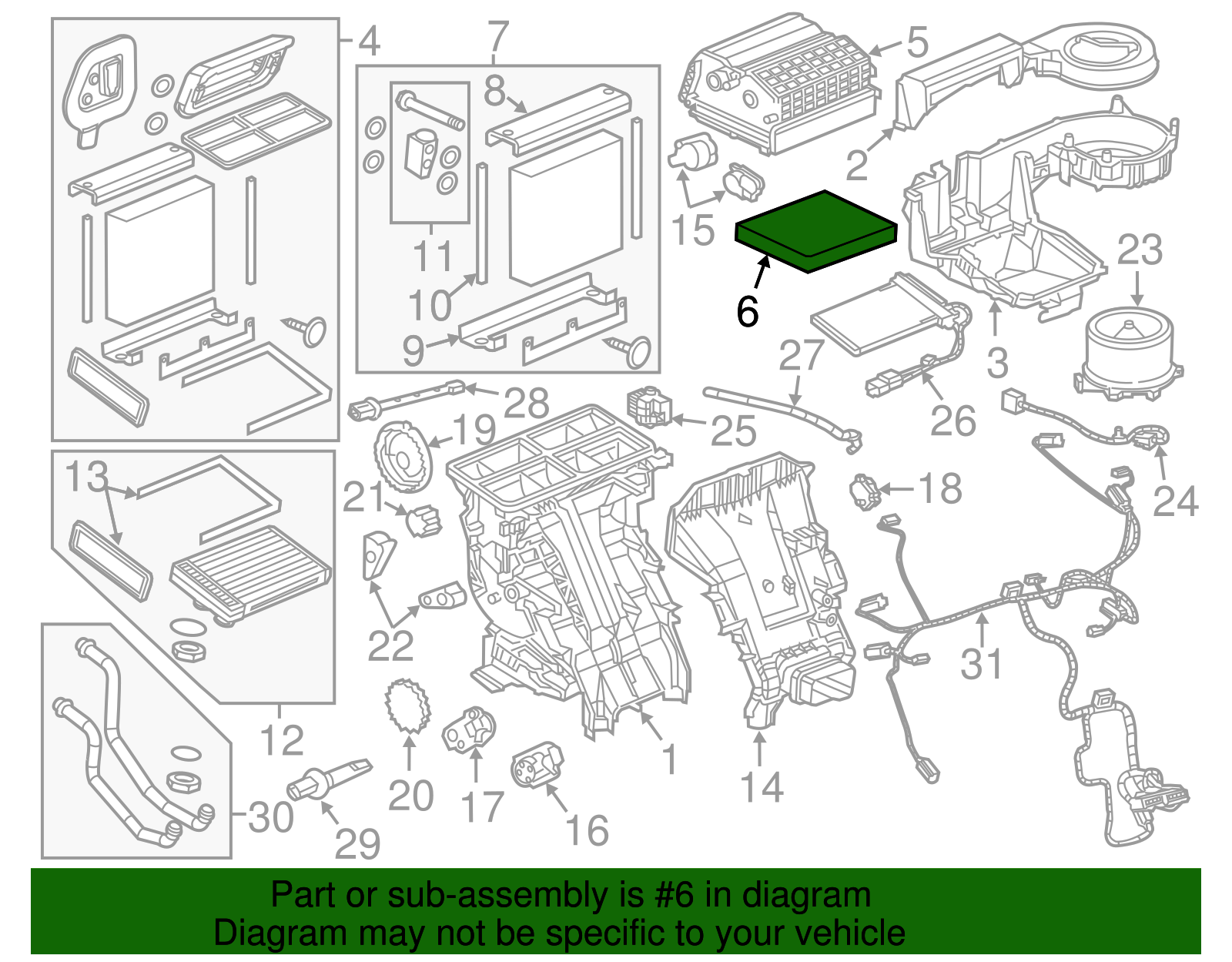 Genuine Cabin Air Filter for 2010-2011 Saab 9-5 | Part# 95527473 | Over ...