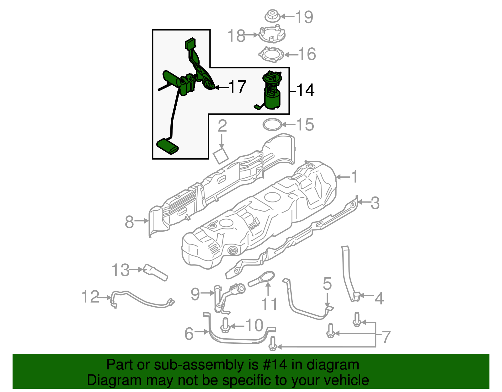 Ford Dealership 2015-2019 Ford Fuel Pump CK4Z-9H307-D | Ford Parts Catalog