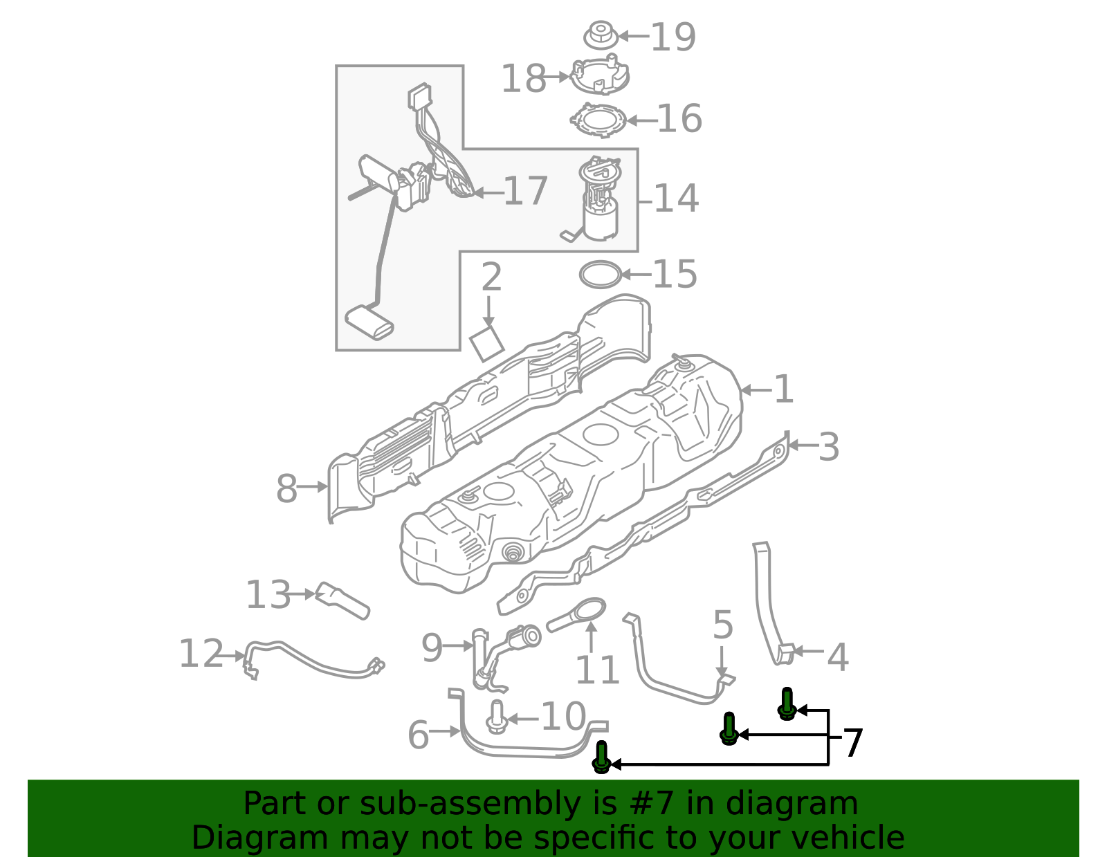 2015-2026 Ford Suspension Stabilizer Bar Bracket Bolt W505275-S442 ...