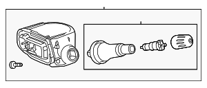 2019-2025 GM TPMS Sensor 13540606 | Courtesy Parts