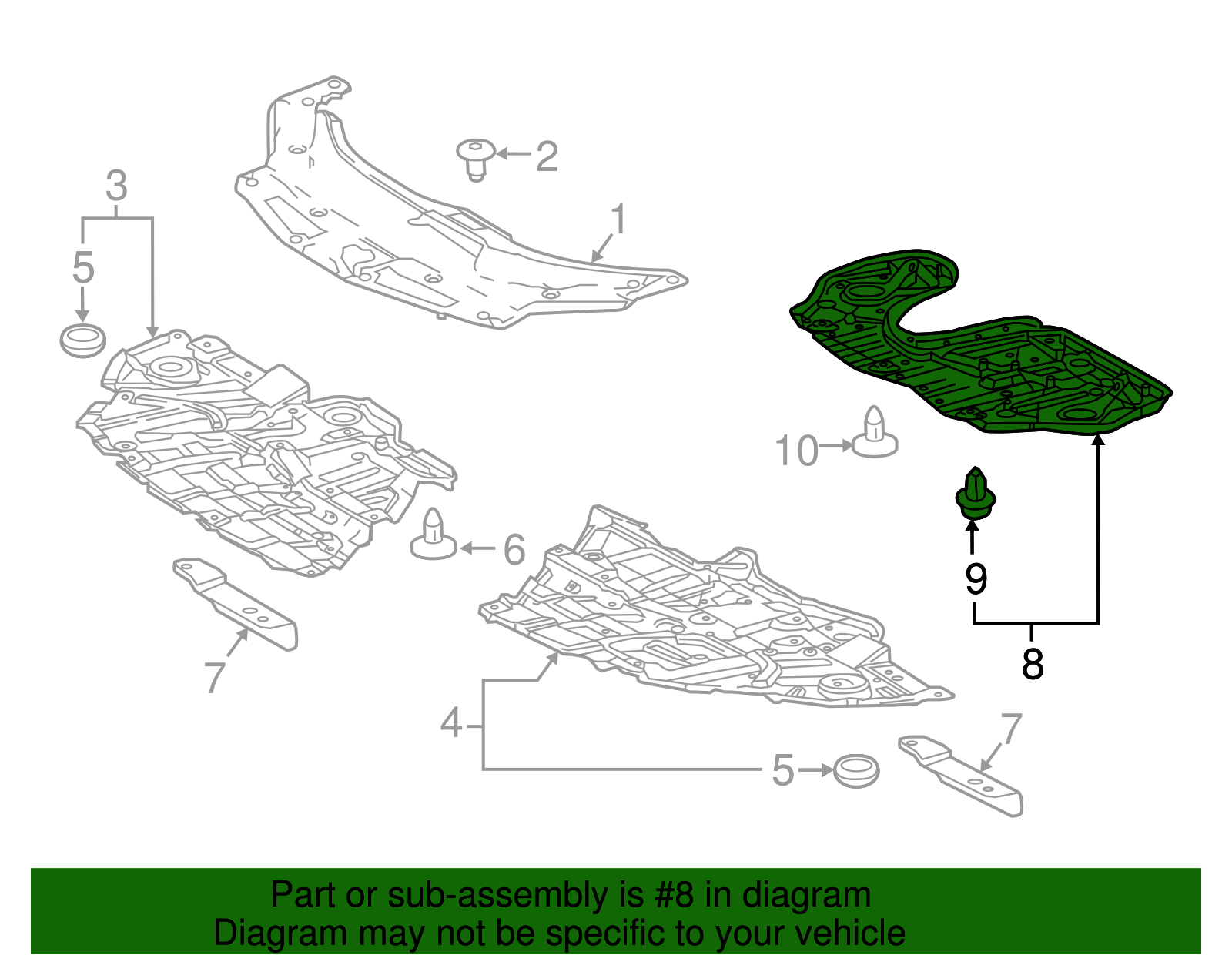 51442-0E050 - Rear Cover - 2016-2021 Lexus | My L Parts