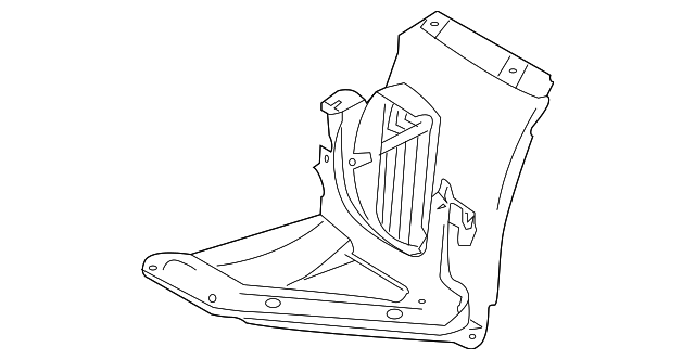 Wheel housing liner, front left, for Porsche 996 Carrera (2002 onwards ...