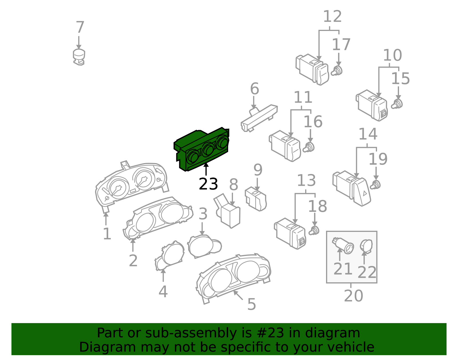TE70-61-190E - Dash Control Unit 2010-2015 Mazda CX-9 | Florida Mazda Parts