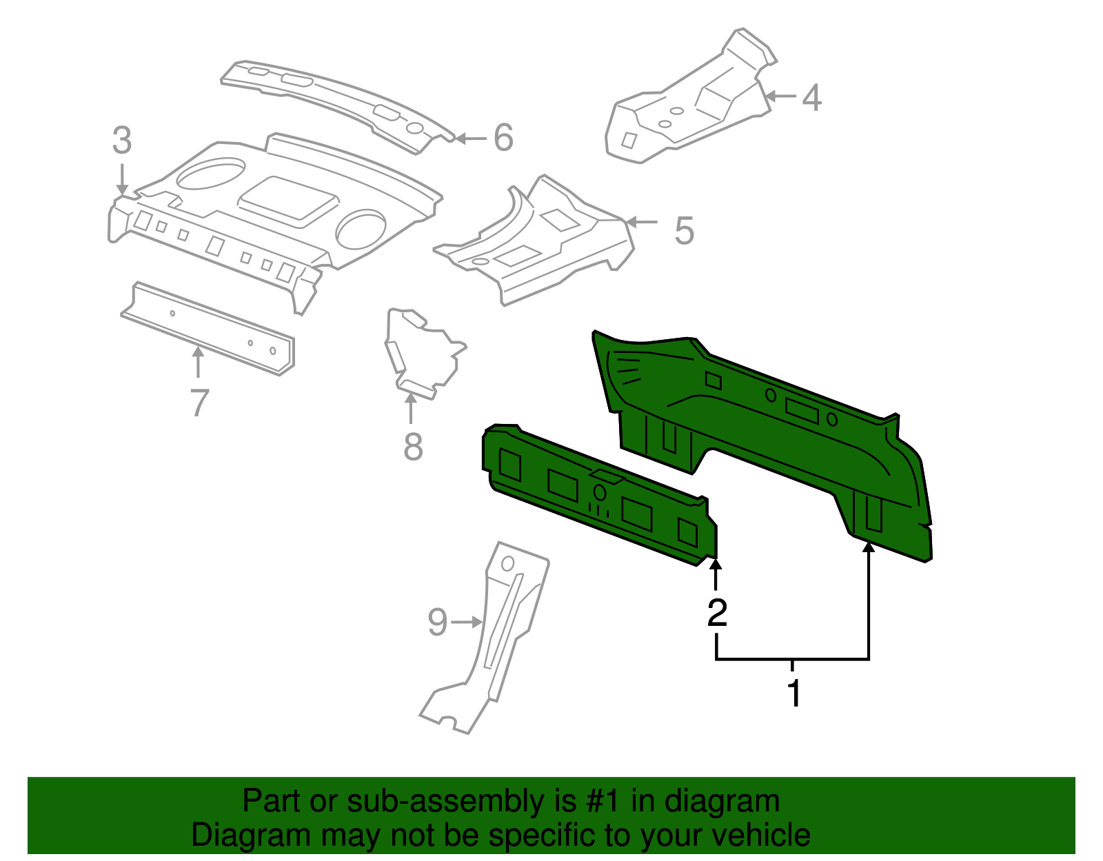 89025214 - 2006-2016 Chevrolet - Rear End Panel | Partners Chevy