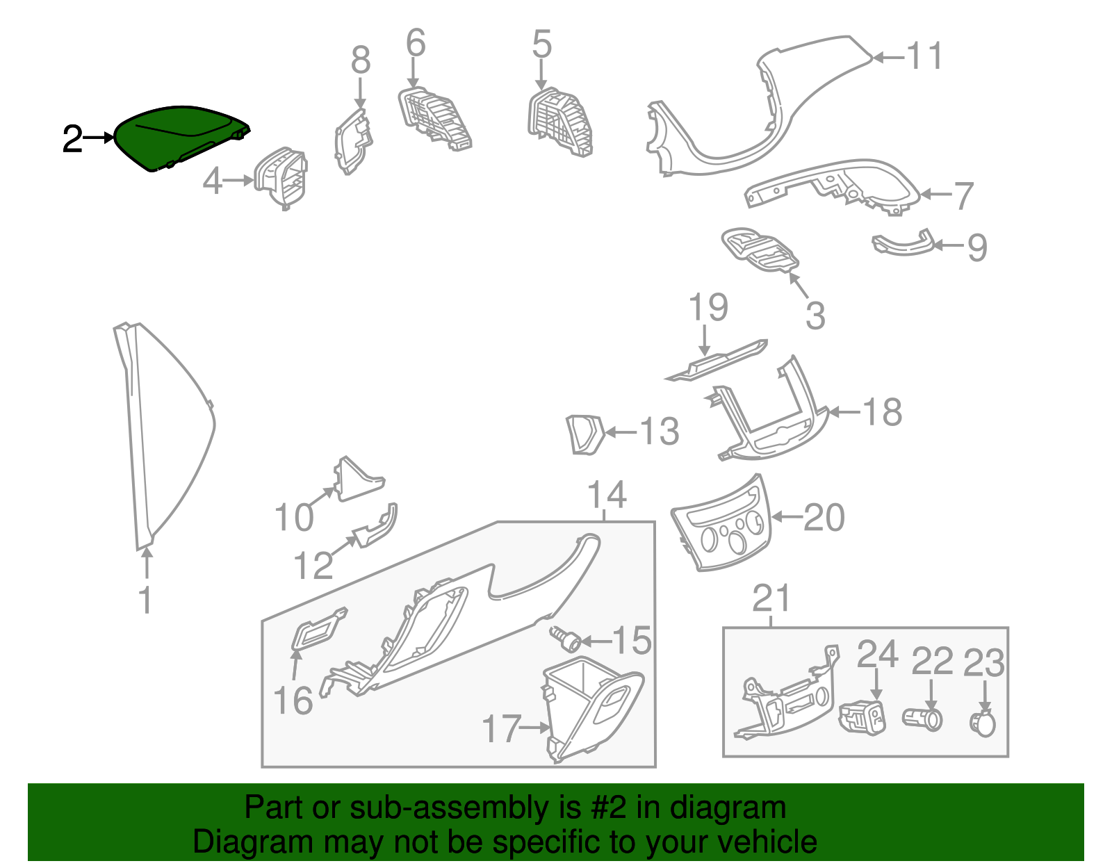 2017-2022 Chevrolet Trax Jet Black Instrument Panel Instrument Cluster ...
