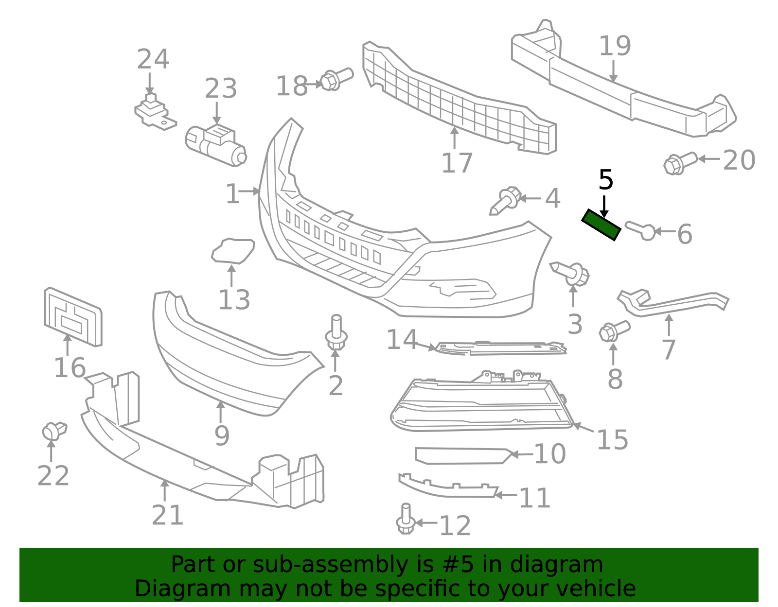 71193-TM8-A01 - 2010-2014 Honda Insight - Spacer R Front Bumper Side ...