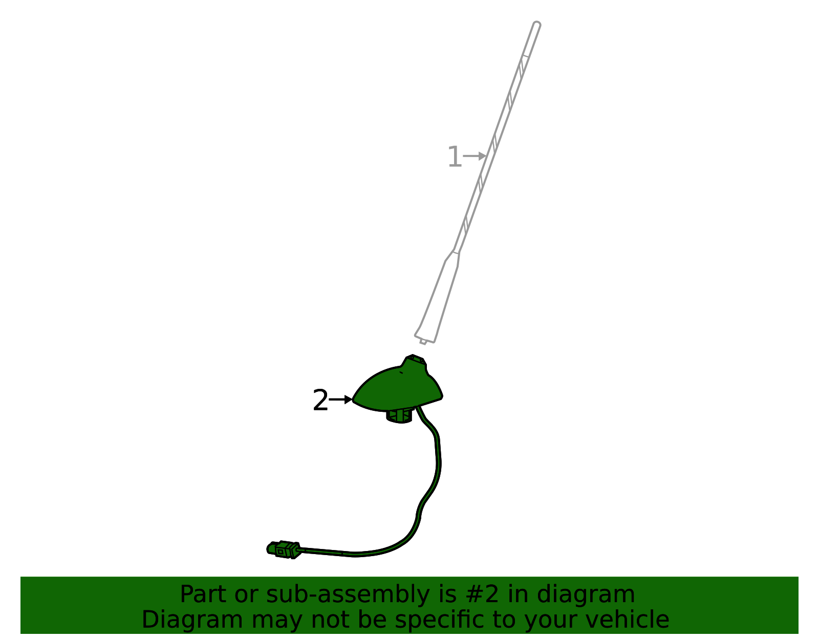 13326030 - Radio Antenna Base Assembly GM Parts Center