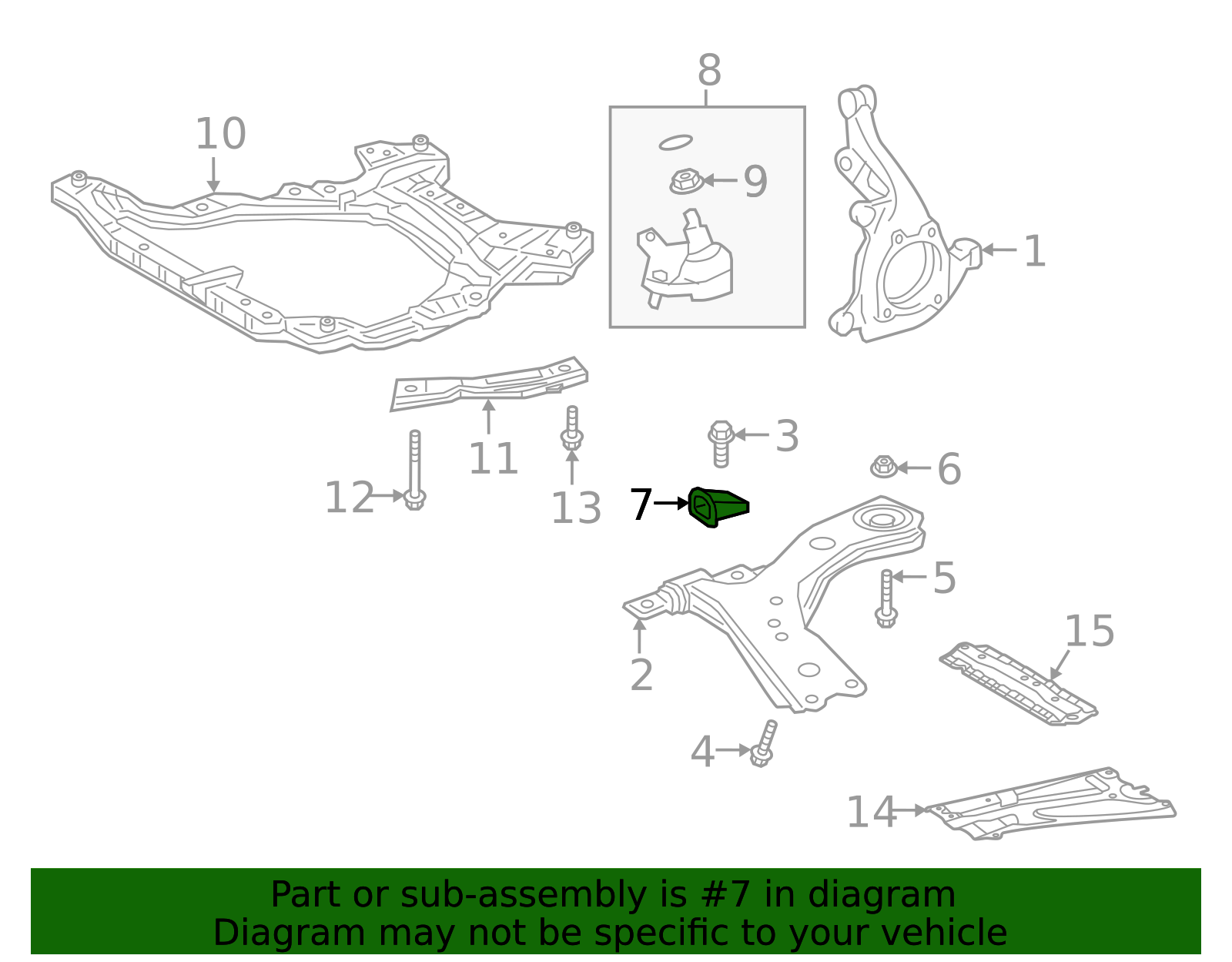 Genuine Toyota Lower Control Arm Stopper part# 48657-06010 for 2001 ...