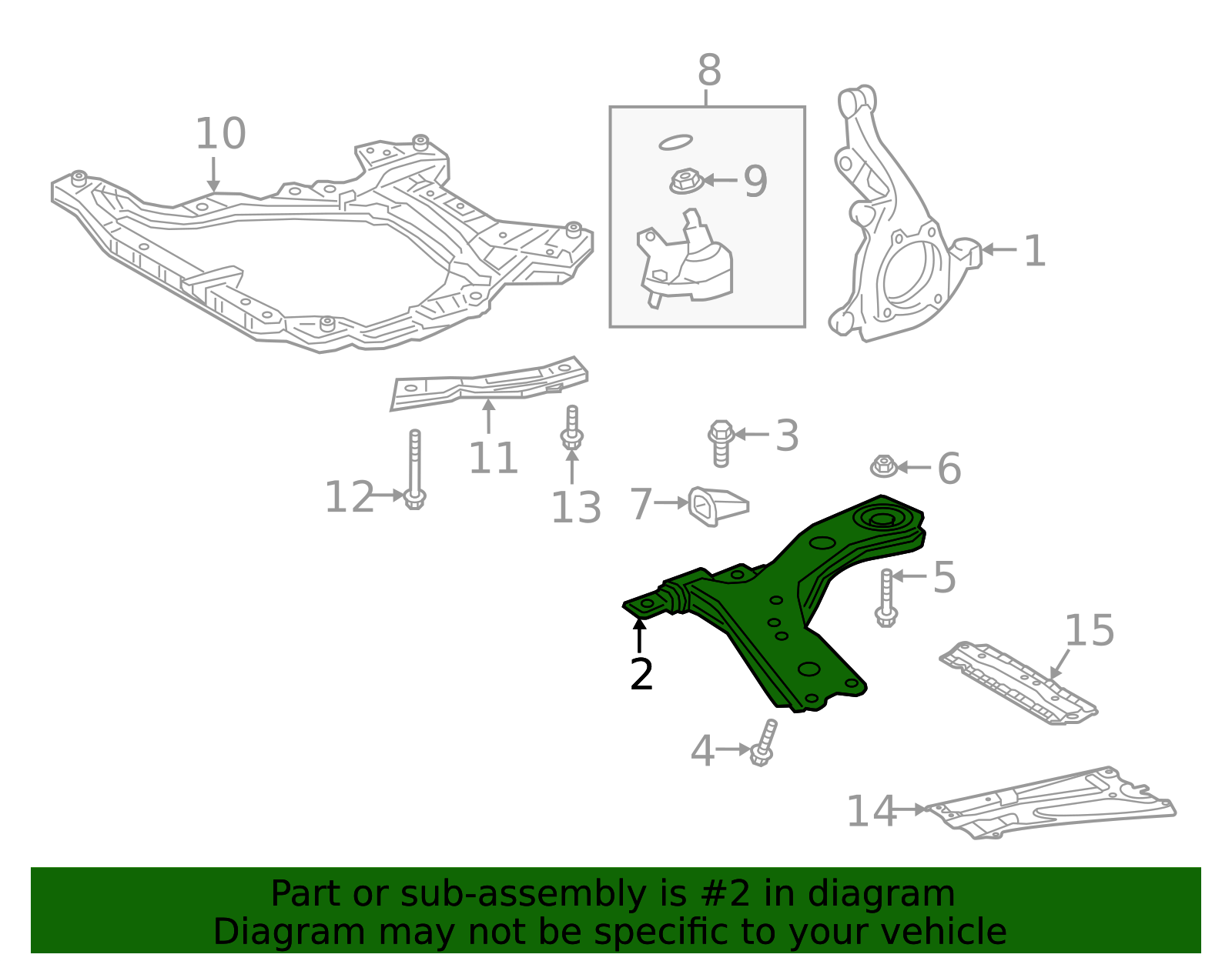 OEM 2019-2025 Toyota Lower Control Arm Part # 48068-0R050 | Modern ...