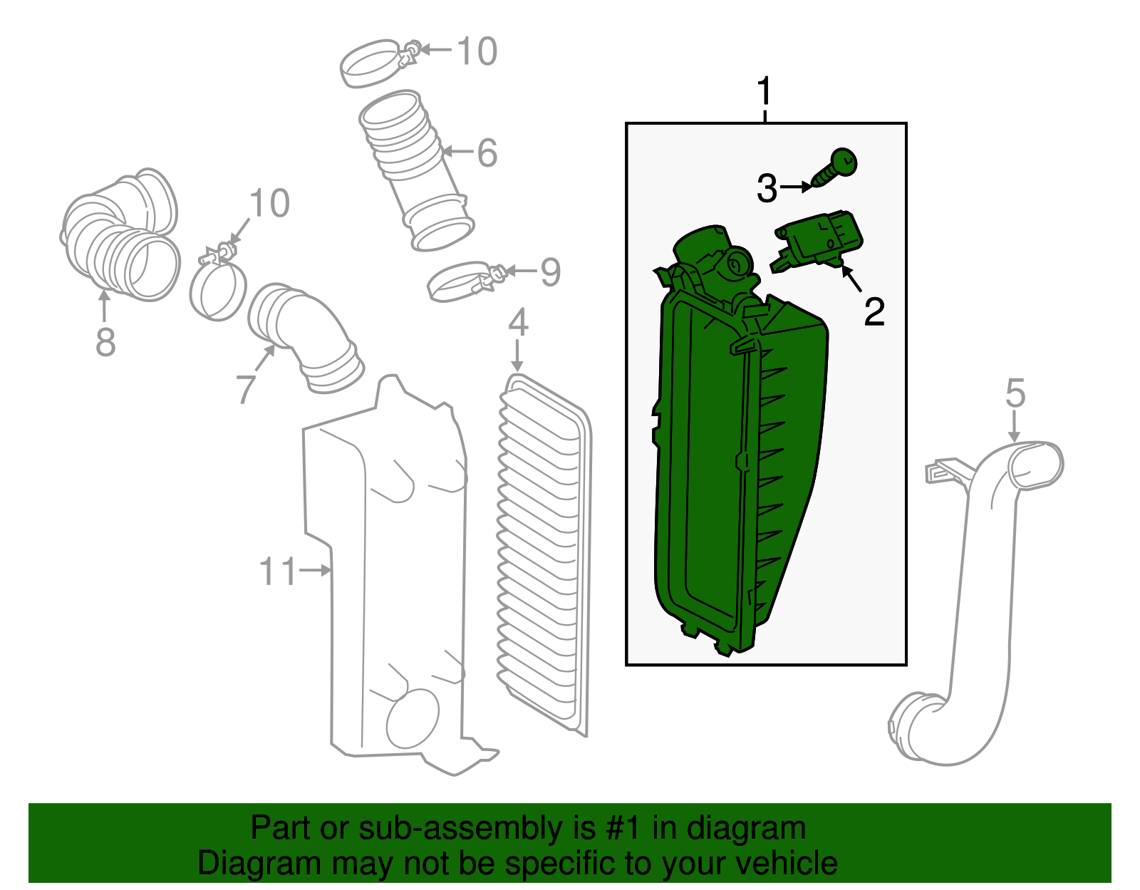 17705-47121 - Air Cleaner Body - 2012-2015 Scion iQ | Nucar Toyota of ...