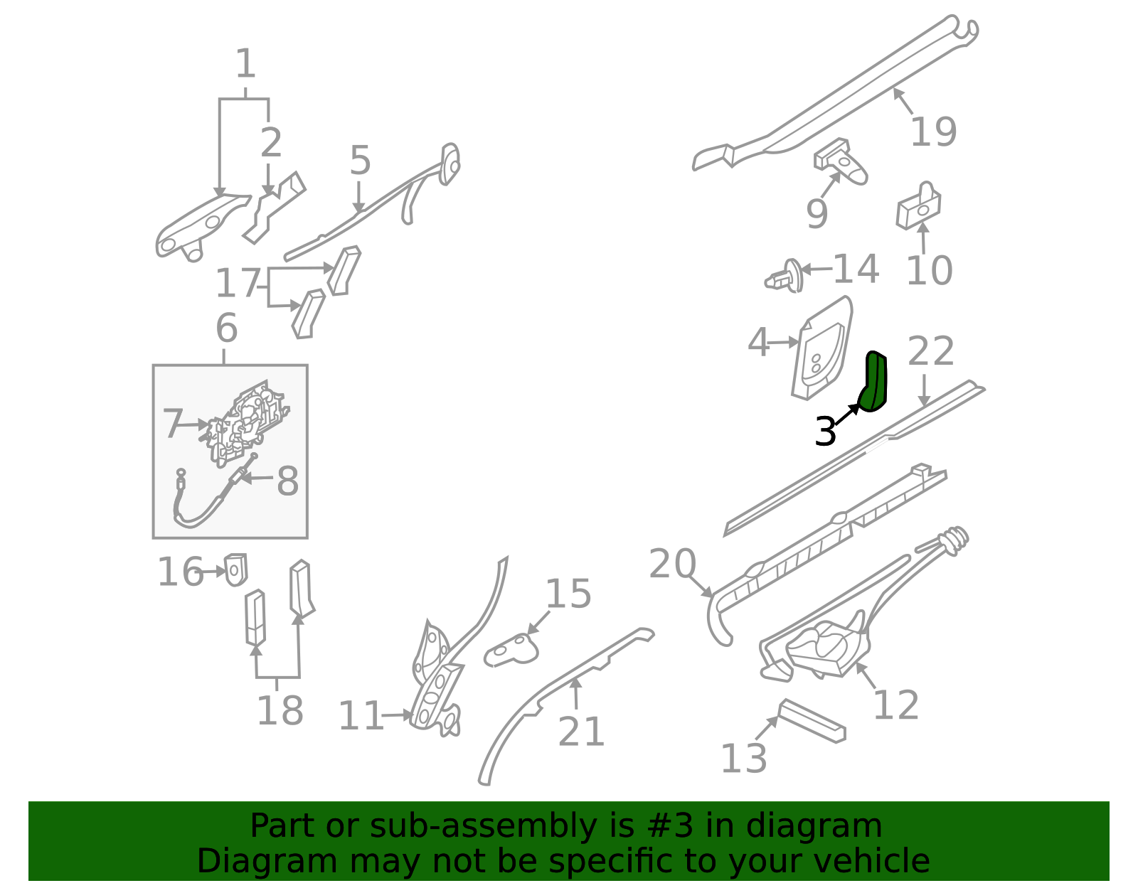 83610-4D110BQ - Handle, Inside 2011-2014 Kia Sedona | Kia.Parts Store