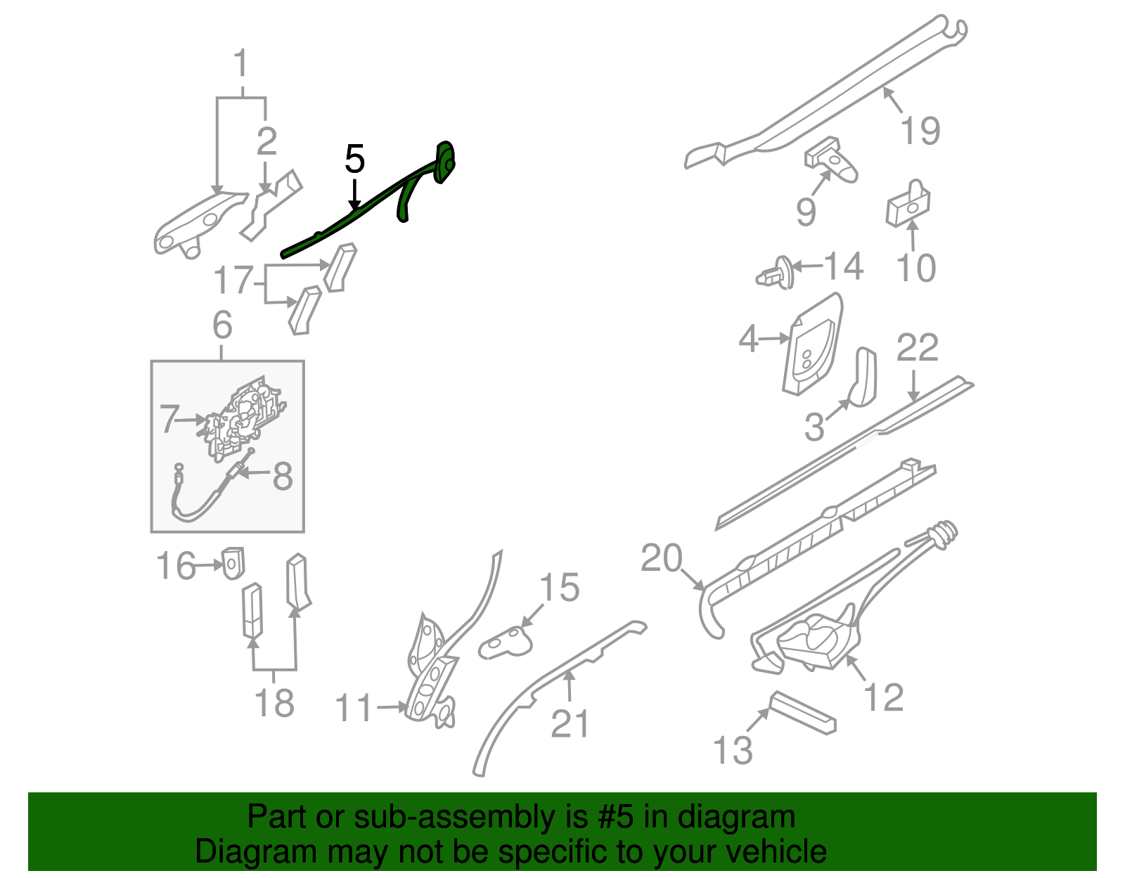 81410-4D010 - Lock Assembly 2006-2014 Kia Sedona | Kia.Parts Store