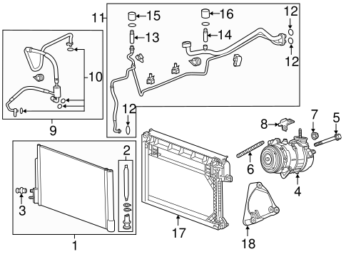 A/C Accumulator/Receiver Drier for 2023 Chevrolet Malibu ...