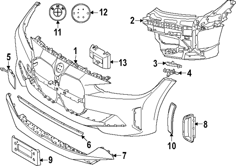 51-11-8-738-588 - Deflector 2022-2025 BMW i4 | BMW Auto Parts Warehouse