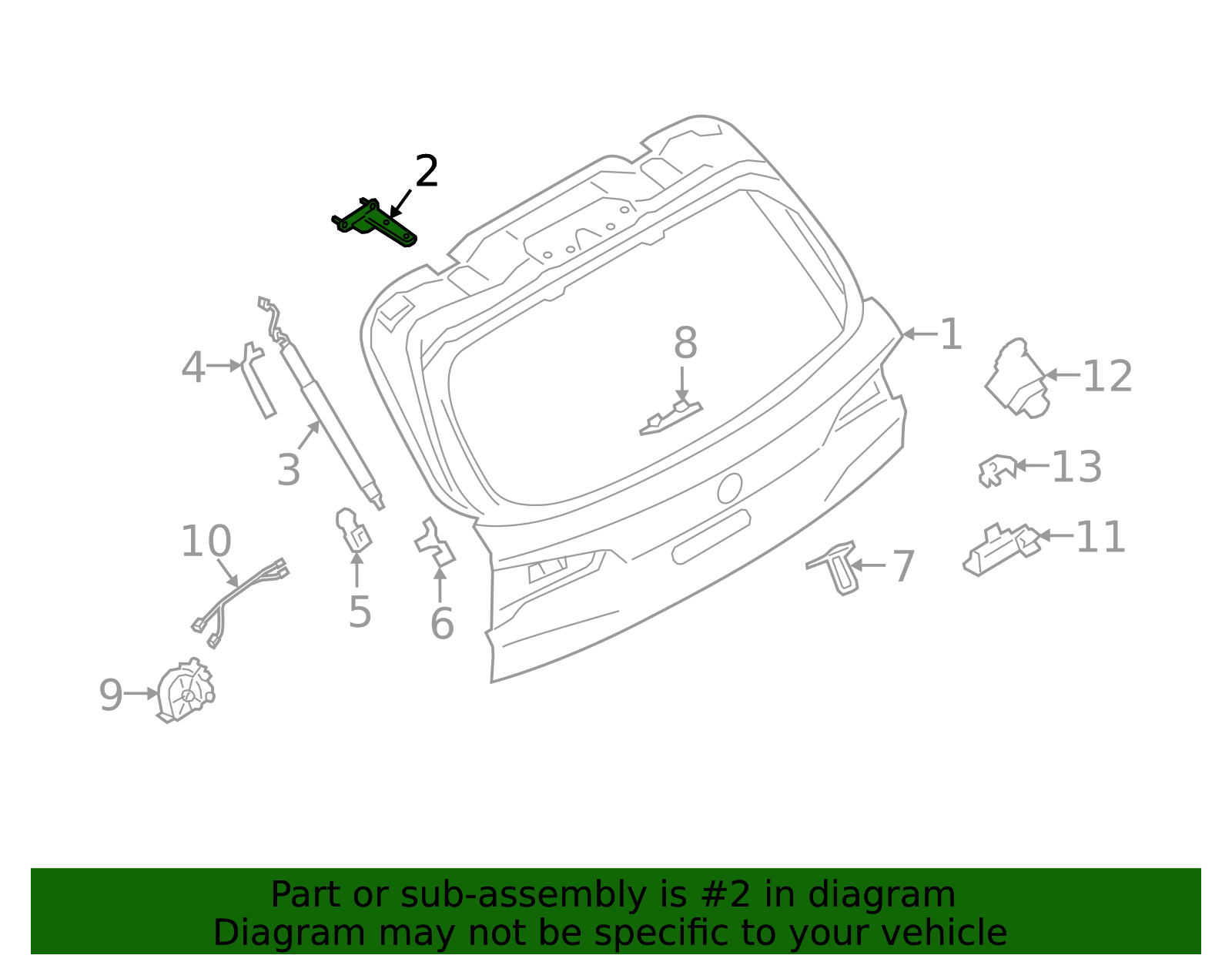 41-00-7-417-416 - High-Quality Upper Hinge for 2019-2025 BMW ...